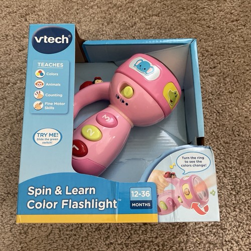 VTech Spin and Learn Color Flashlight Pink Classic Baby Toy Girls #N21 ...