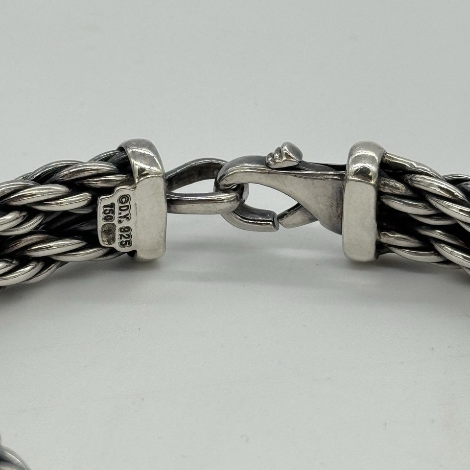 David Yurman Sterling Silver & 18k Gold Bar Double Wheat Link Bracelet ...