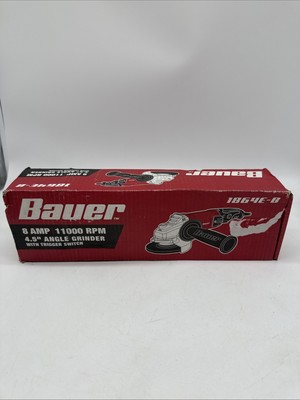 BAUER 8 Amp 4-1/2 in. Trigger Grip Angle Grinder Heavy Duty ...