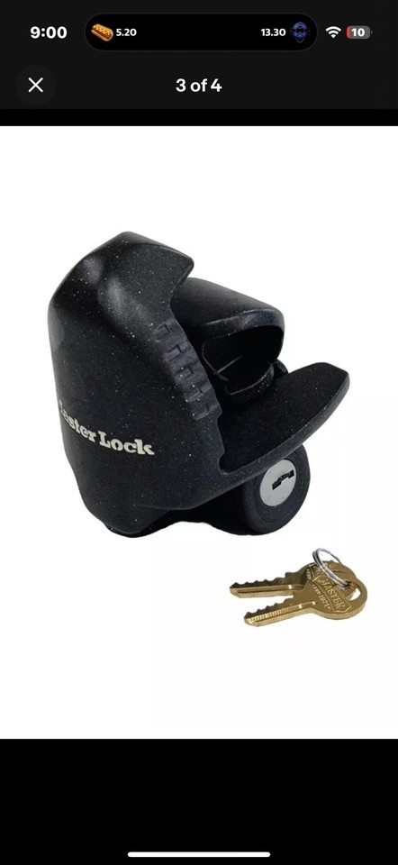New Master Lock 379ATPY Universal Trailer Hitch Lock, Black | eBay
