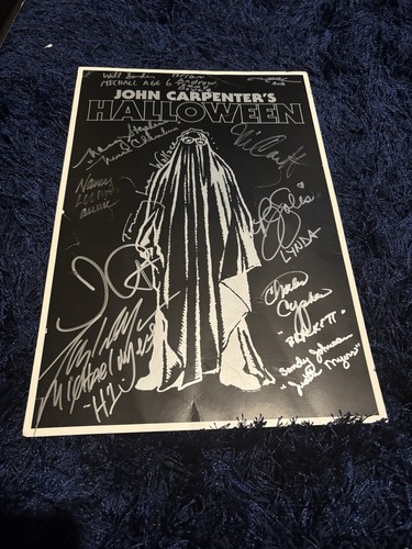 Halloween Original Signed Poster Multiple Signatures autographed tour ...