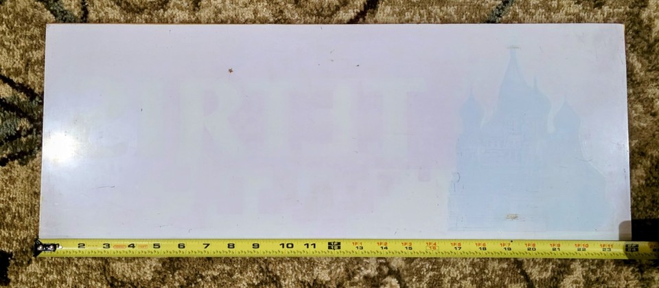 Unique Bootleg Tetris Plexiglass Arcade Marquee Sign (Slight Damage) | eBay