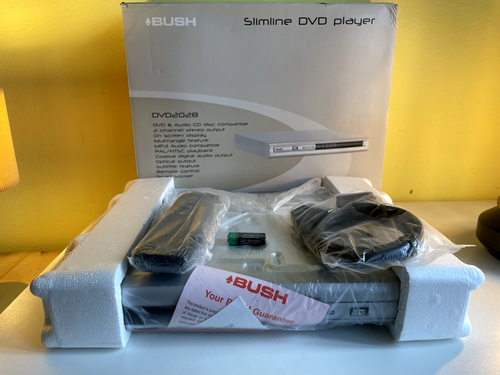 Bush Slimline DVD/CD Player - Silver - DVD 2028 - New - All Accessories ...
