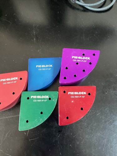 Lot of 5 Chemglass Pie-Blocks Reaction Blocks Safety Holders CG-1991 ...