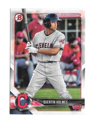 2018 Bowman Paper Prospects QUENTIN HOLMES - CLEVELAND INDIANS - #BP-88 ...