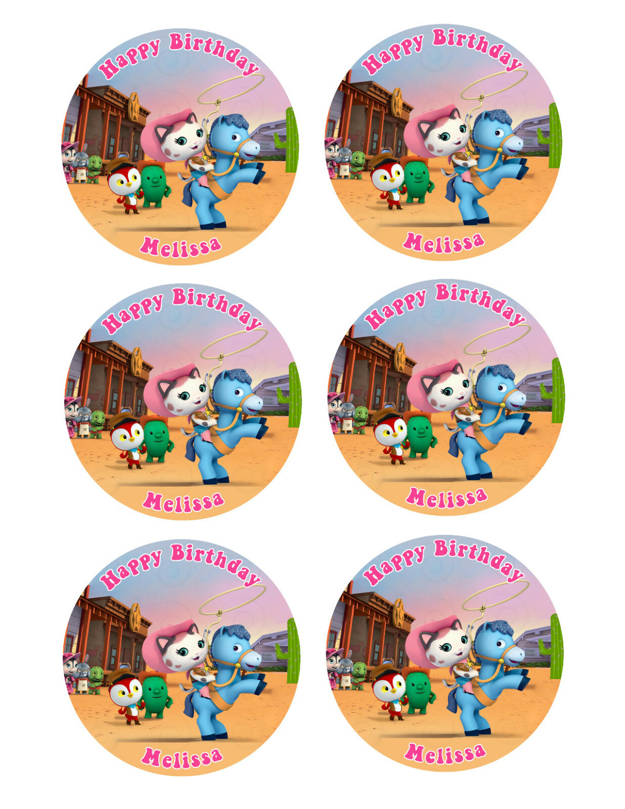 SHERIFF CALLIE Party Edible cake topper image | eBay