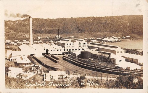 Guanica, PUERTO RICO, Central Guanica Sugar Mill, Ensenada REAL PHOTO ...