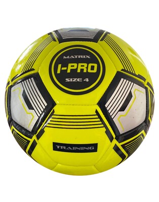 Ipro Matrix Training Soccer Ball Ideal For Kids 8-12 Yellow/Black SIZE ...