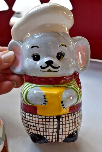 ALBERTA Mold Ceramic Mouse PARMESAN SHAKER Vintage 1977 French Chef ...