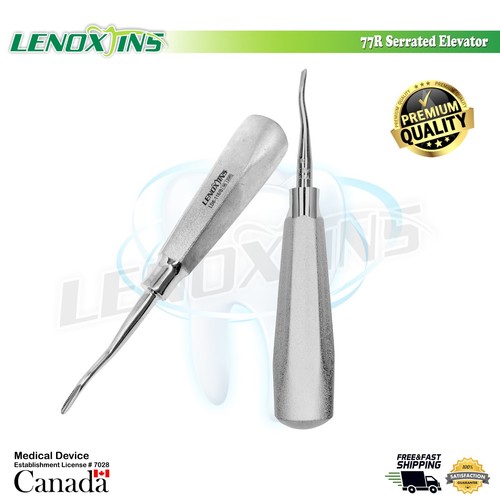 Dental Elevator German Stainless 77R SERRATED ELEVATOR- Curved | eBay