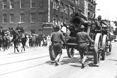 WW1 4th Liberty Loan Drive Parade Artillery Sept 1918 Philadelphia PA ...