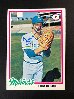 Tom House Mariners Signed 1978 Topps Baseball Card #643 Auto Autograph ...
