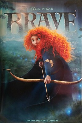 BRAVE MOVIE POSTER 2 Sided ORIGINAL FINAL 27x40 DISNEY PIXAR ANIMATION ...