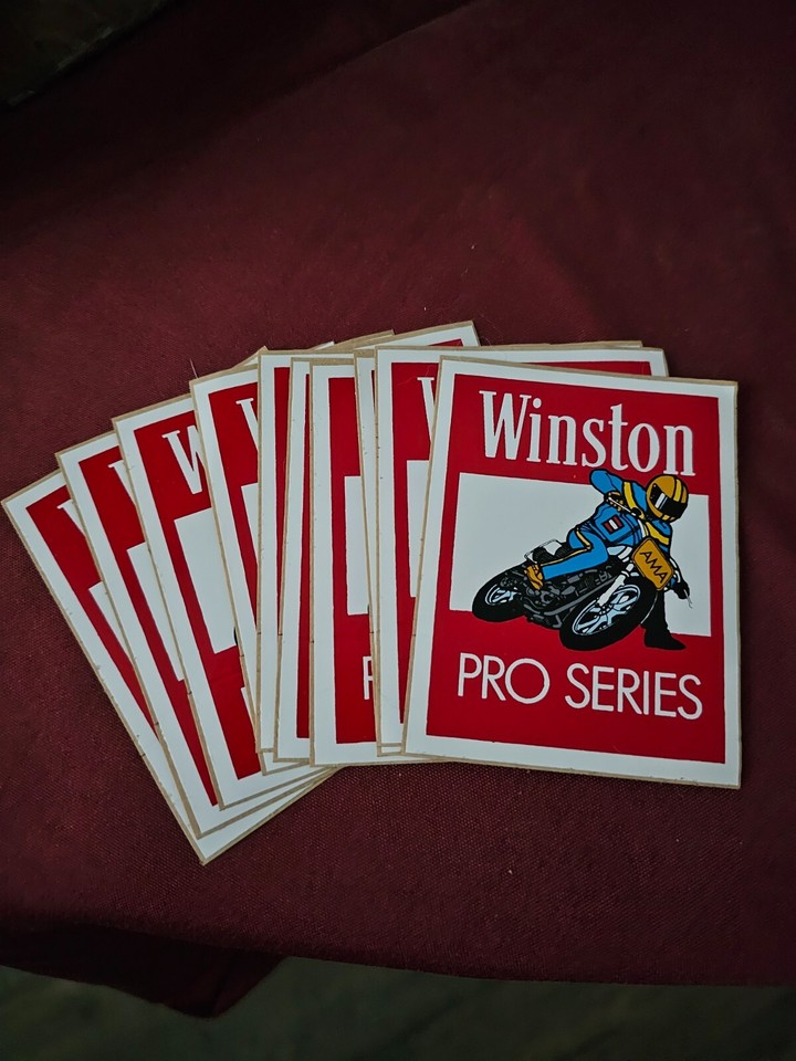 Vintage Winston Pro Series AMA original NOS Vinyl Stickers | eBay