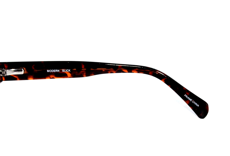 NEW MODERN OPTICAL SLICK TORTOISE AUTHENTIC EYEGLASSES FRAMES 51-17 ...