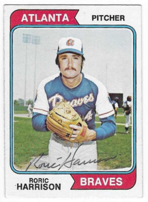 RORIC HARRISON 1974 TOPPS AUTOGRAPHED SIGNED # 298 ATLANTA BRAVES | eBay