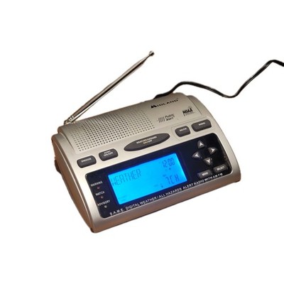 NOAA MIDLAND WR-300 V5 DIGITAL WEATHER ALL HAZARDS ALERT RADIO AM/FM W ...