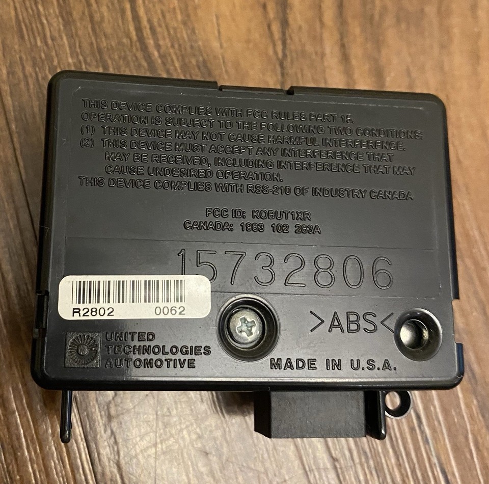 01-05 Chevy S10 Silverado Anti Theft Keyless Entry Control Module ...