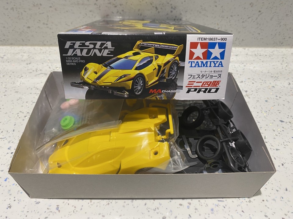 Tamiya 18637 1/32 Mini 4WD Pro Car Kit MA Chassis Jr Festa Jaune Junior ...