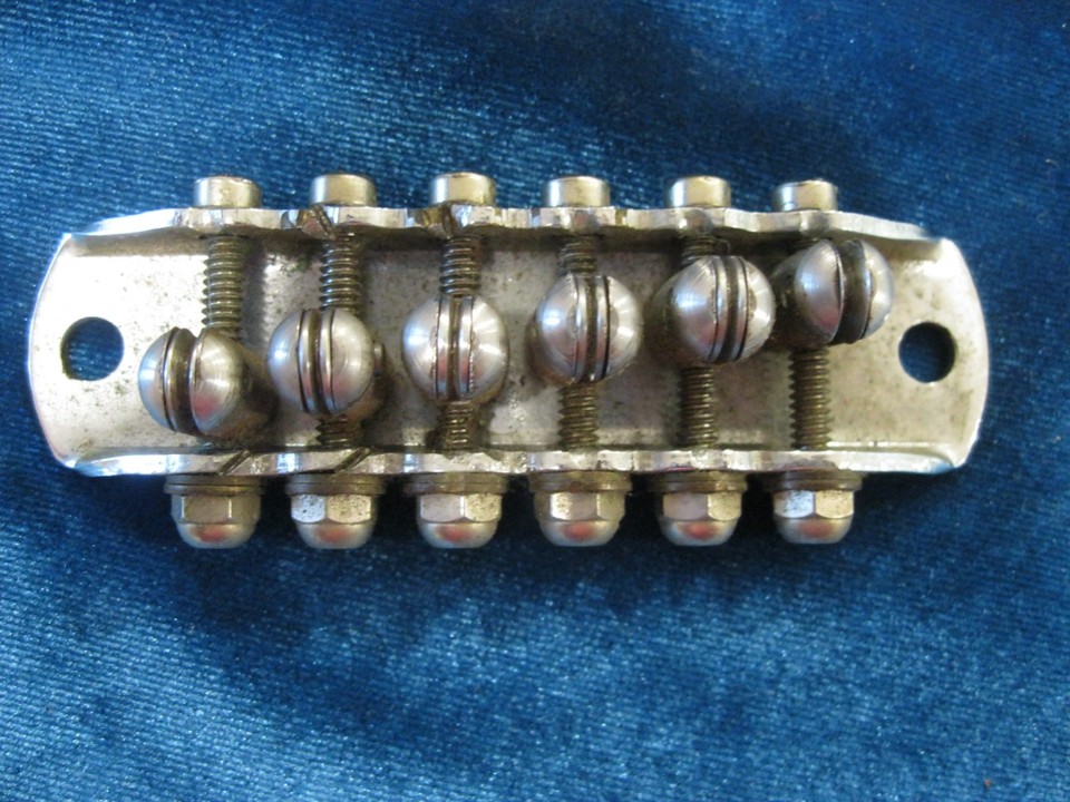 Early 1970's Vintage Mosrite Guitar BRIDGE and Studs | eBay