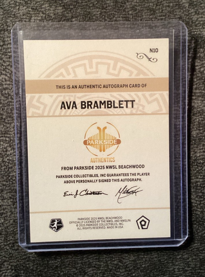 2025 PARKSIDE BEACHWOOD BRAND AVA BRAMBLETT AUTO #N10 OHIO STATE SOCCER ...