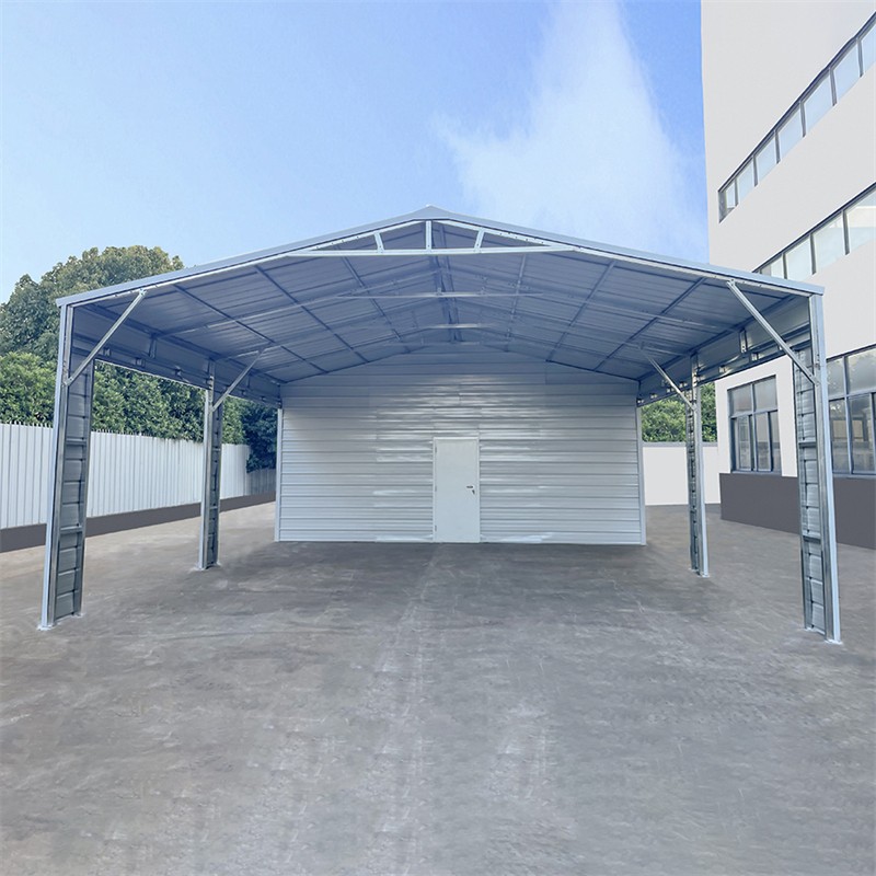 46' x 23'x 14' Steel Garage Shed Reinforced Metal Storage Building with ...