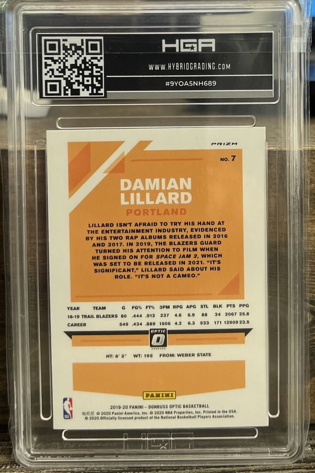 Damian Lillard 2019 Optic Blue Velocity HGA 9.5 PDX Blazers | eBay