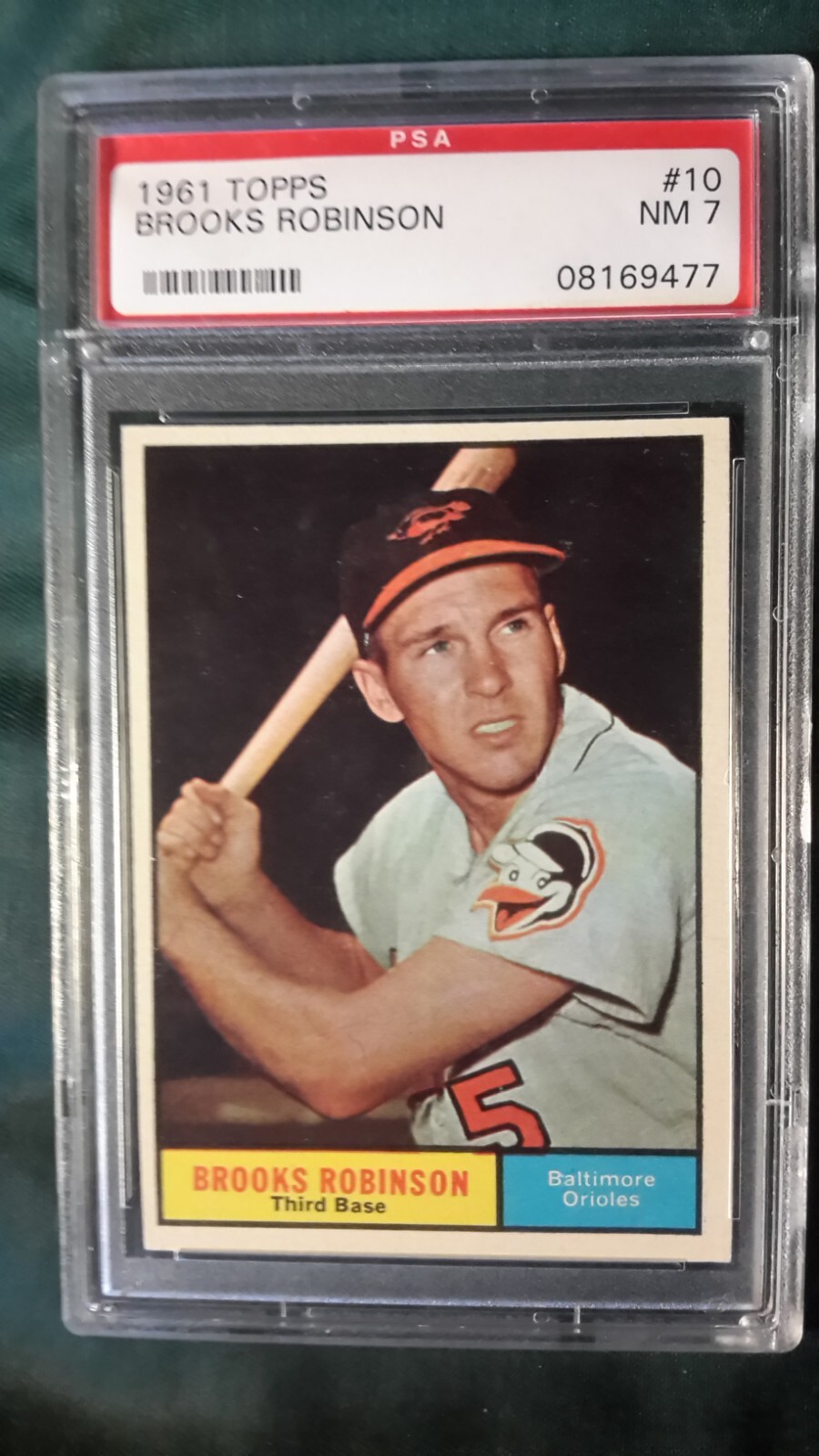1961 TOPPS BROOKS ROBINSON CARD #10 PSA 7 BALTIMORE ORIOLES HOF | eBay
