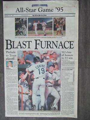 The Dallas Morning News - MLB - All Star Game - July 12, 1995 | eBay
