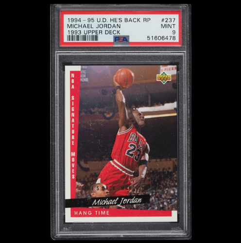 1994 NBA Upper Deck Jordan 94-95 He's Back Reprints 93 Michael Jordan ...