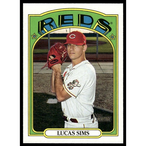 2021 Topps Heritage Lucas Sims Cincinnati Reds #327 | eBay