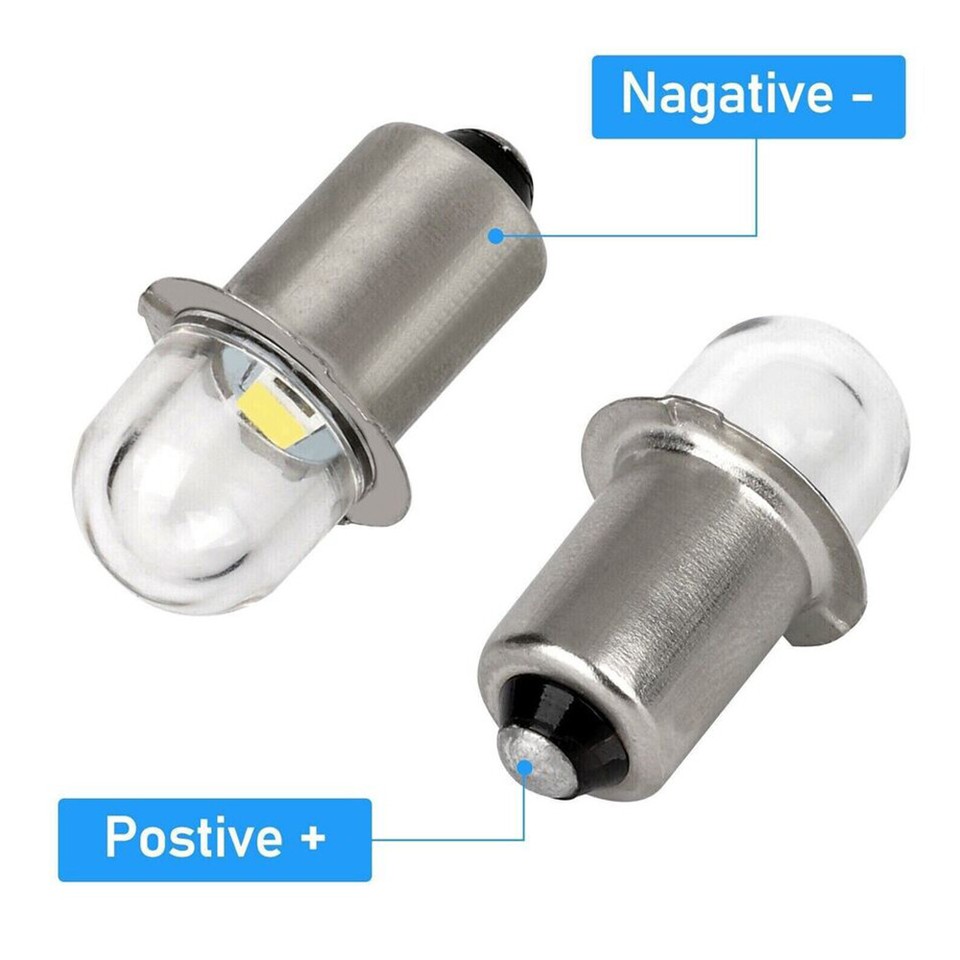 (4) 18 Volt Flashlight LED Light Bulbs 18V White for Makita BML185 ...