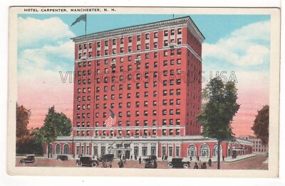 Hotel Carpenter in Manchester NEW HAMPSHIRE Vintage Postcard | eBay