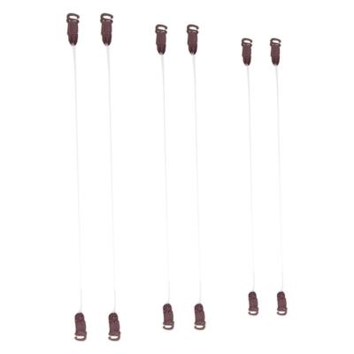 6 Pairs NO ELASTIC Fishing Line with Hooks for Hair Extensions | eBay