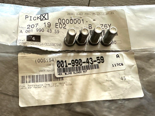 4 PCS BRAND NEW 2018 2019 Mercedes GLC LICENSE PLATE BRACKET NUTS ...