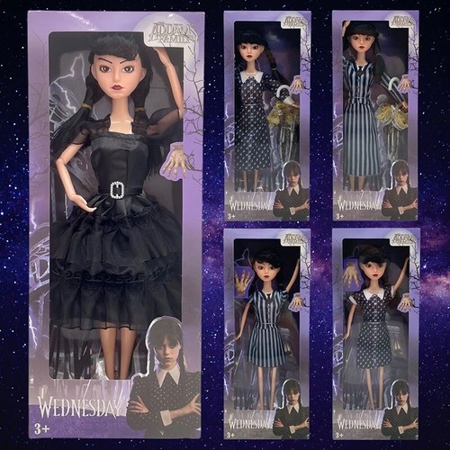Wednesday Addams Action Figure 1/6 BJD Doll 30cm Addams Family Toy Gift ...