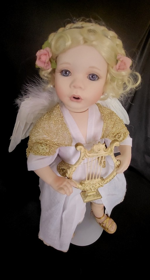 "TIA" UNIQUE By Linda Steele. Designer Guild 18" Porcelain Angel Doll ...