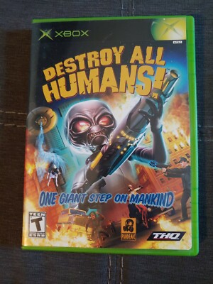 Destroy All Humans (Microsoft Xbox, 2005) Complete With Manual ...