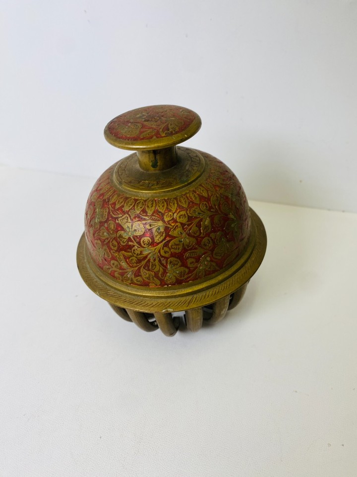 Indian Elephant Claw Bell With Ornate Design 4" Long and 4.5" Tall | eBay