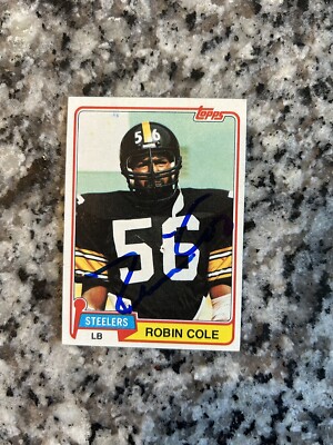 1981 Topps - #399 Robin Cole (RC) signed autographed Steelers | eBay