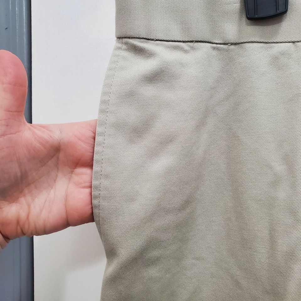 Joseph & Feiss International Men's Beige Flat Front Tapered Leg Khakis ...