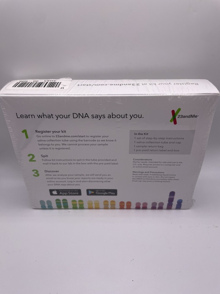 23andMe Ancestry Personal - Saliva Collection Kit Brand New SEALED Box ...