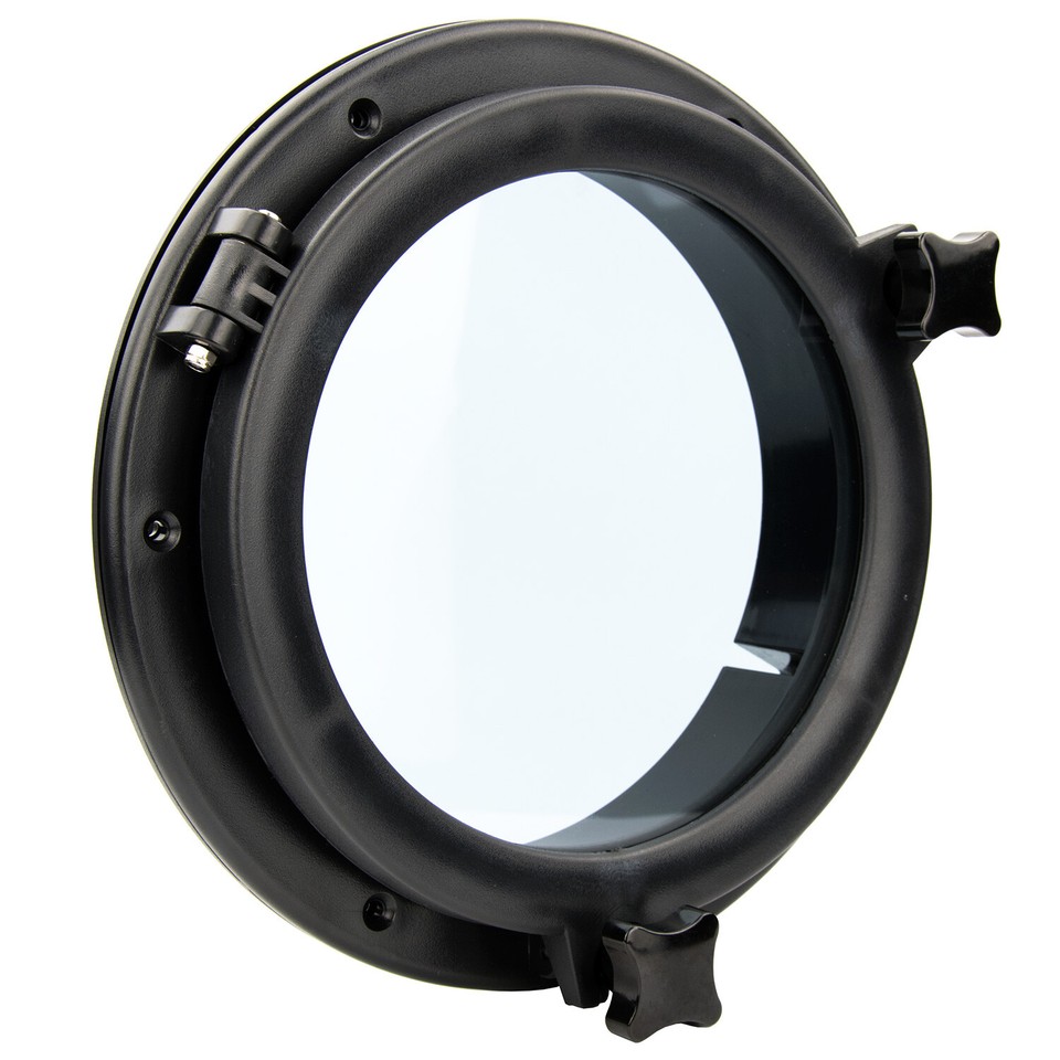 10 inch SEAFLO Boat Porthole Marine Round Hatches RV Windows Portlight ...