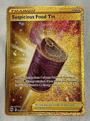 Suspicious Food Tin 80/73 Pokemon Champions Path Gold Secret Rare NM B ...