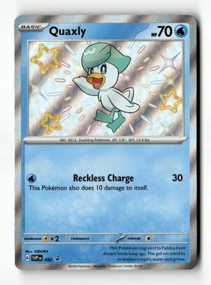 Quaxly - Promo Holo SV: Scarlet & Violet Promo Cards 082 LP Pokémon TCG ...
