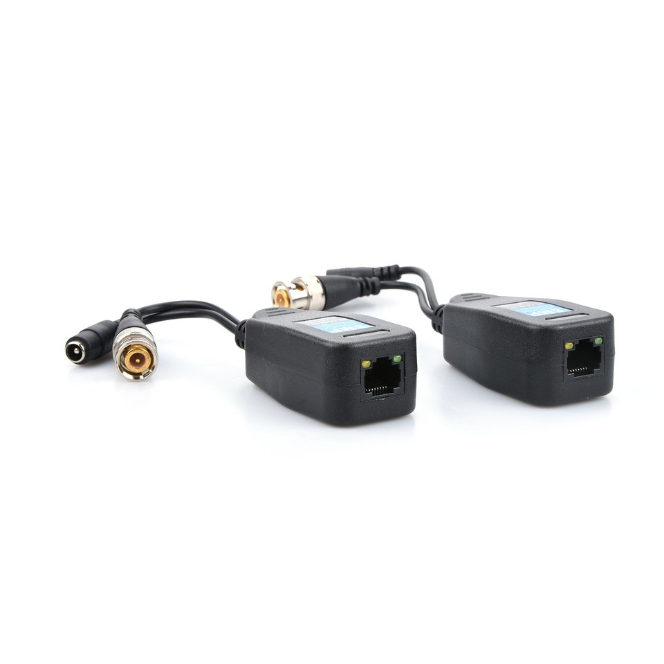 1 Pair AHD/CVI/TVI/1080P Video Data Power Balun Power Connector ...