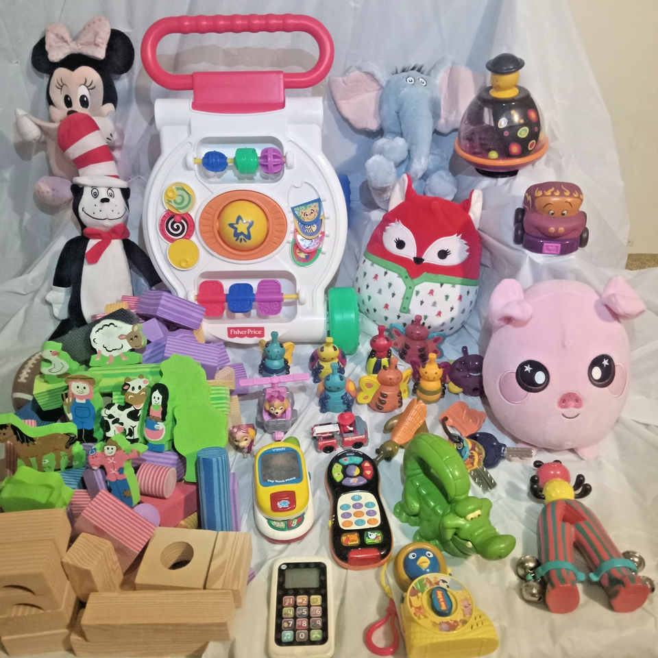 Lot of 65 Vtech Fisher-Price LeapFrog Developmental Baby Toddler ...