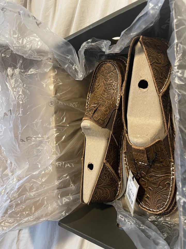 Ariat® Ladies Cruiser Copper Blanket Embossed Slip On Shoes 10044534 w ...