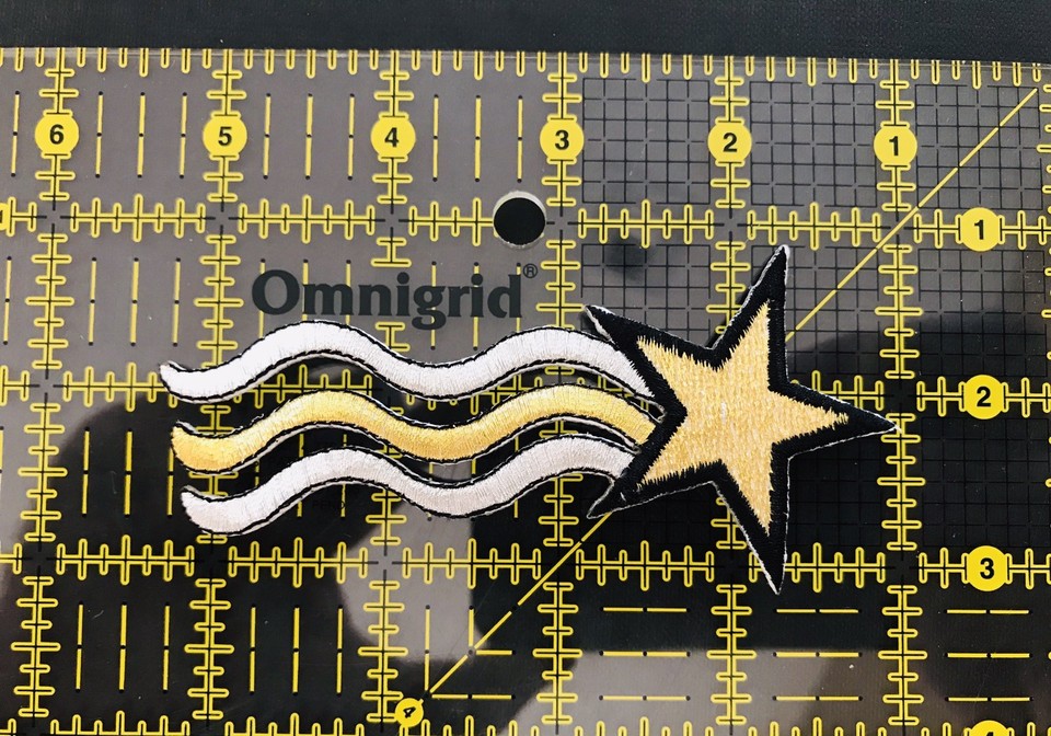 Shooting Star Patch Night Sky Craft Iron On Appliqué ⭐️ Star | eBay