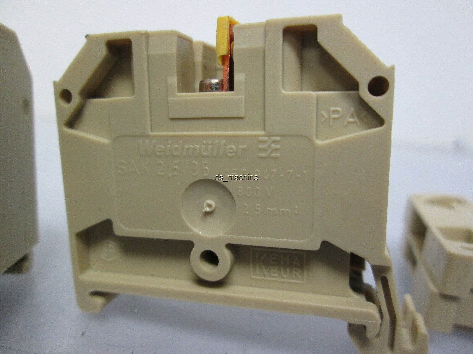 Lot of 20 Weidmuller SAK2.5/35 Terminal Blocks 800VAC/DC 2.5mm | eBay